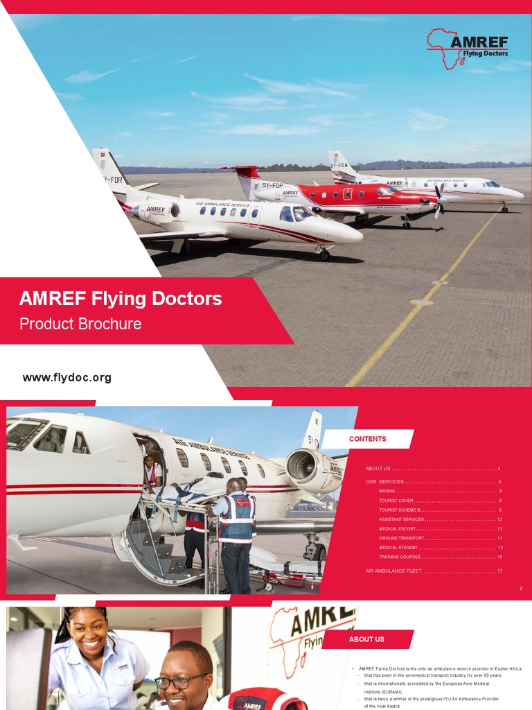 AMREF Flying Doctors: Product Brochure | PDF | Emergency Medical ...