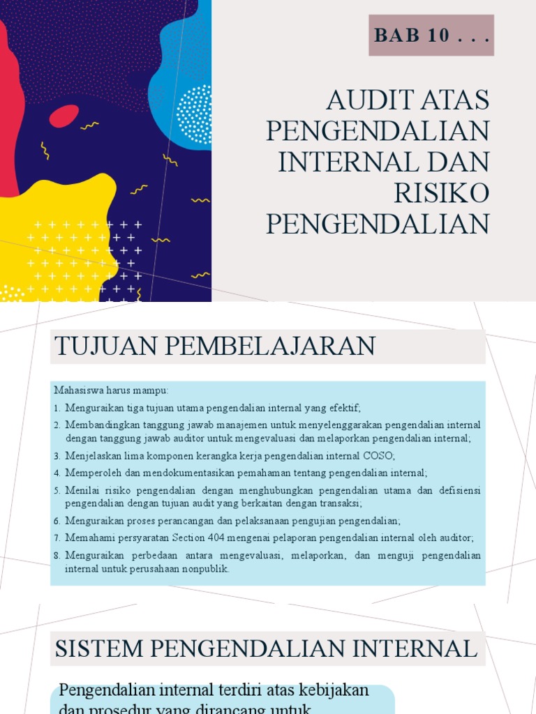 Audit Atas Pengendalian Internal Dan Risiko Pengendalian | PDF