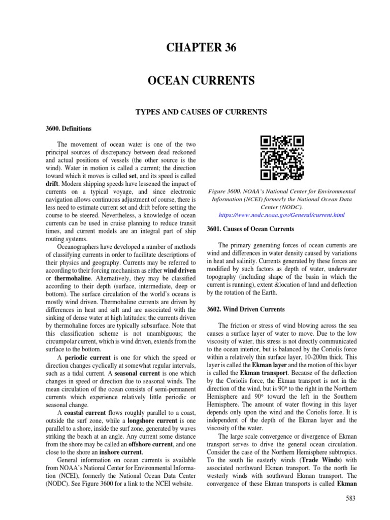 Chapter 36 - Ocean Currents | PDF | Pacific Ocean | Atlantic Ocean