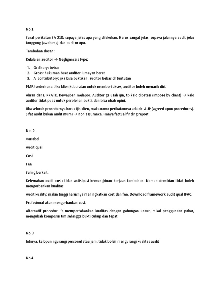 Audit Proforma | PDF