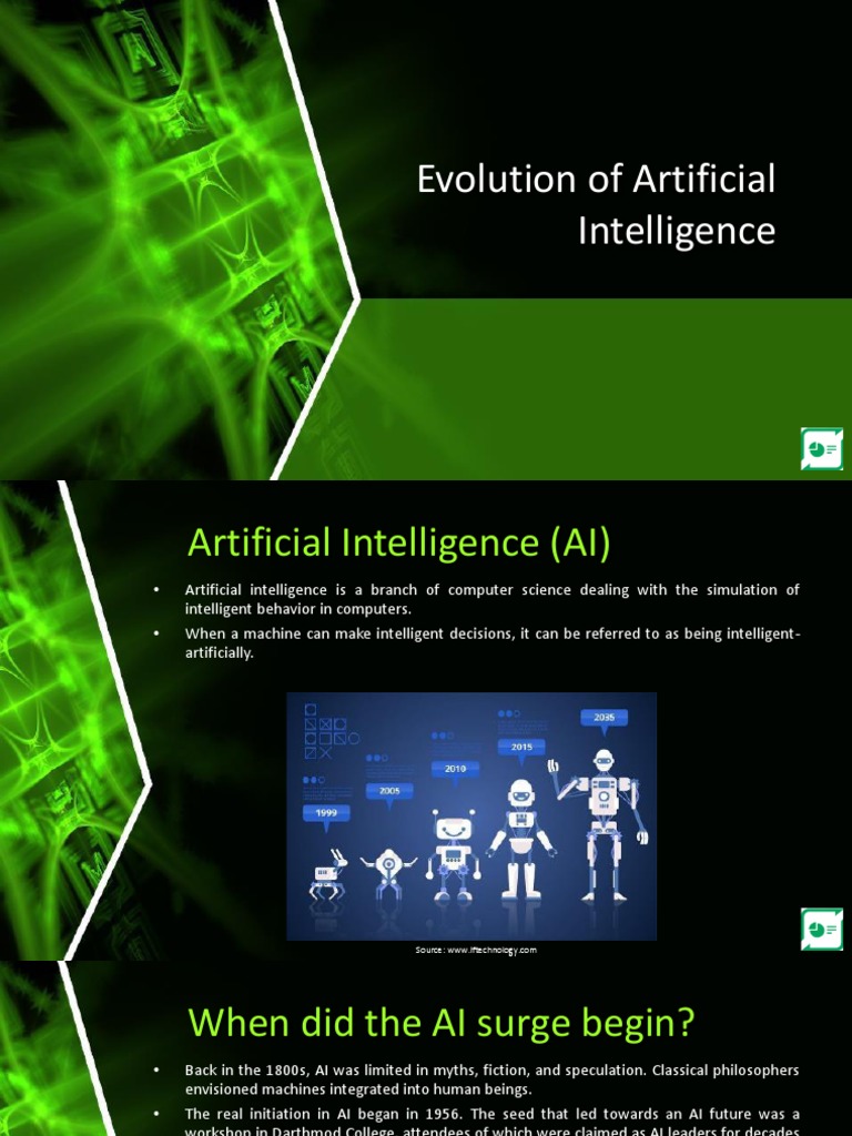 Evolution of Artificial Intelligence | PDF