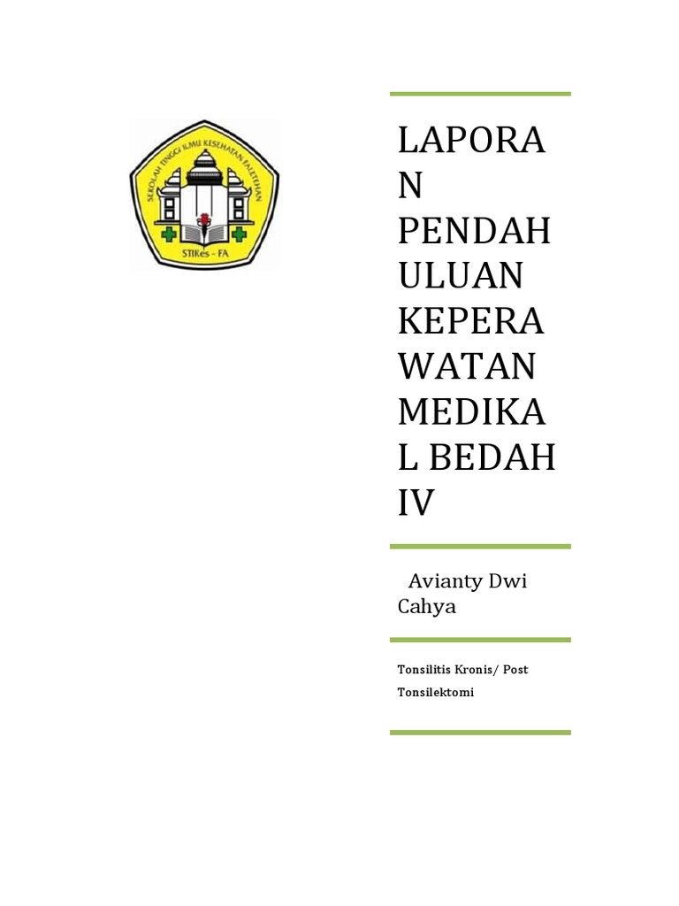Lp Tonsilitis Pdf