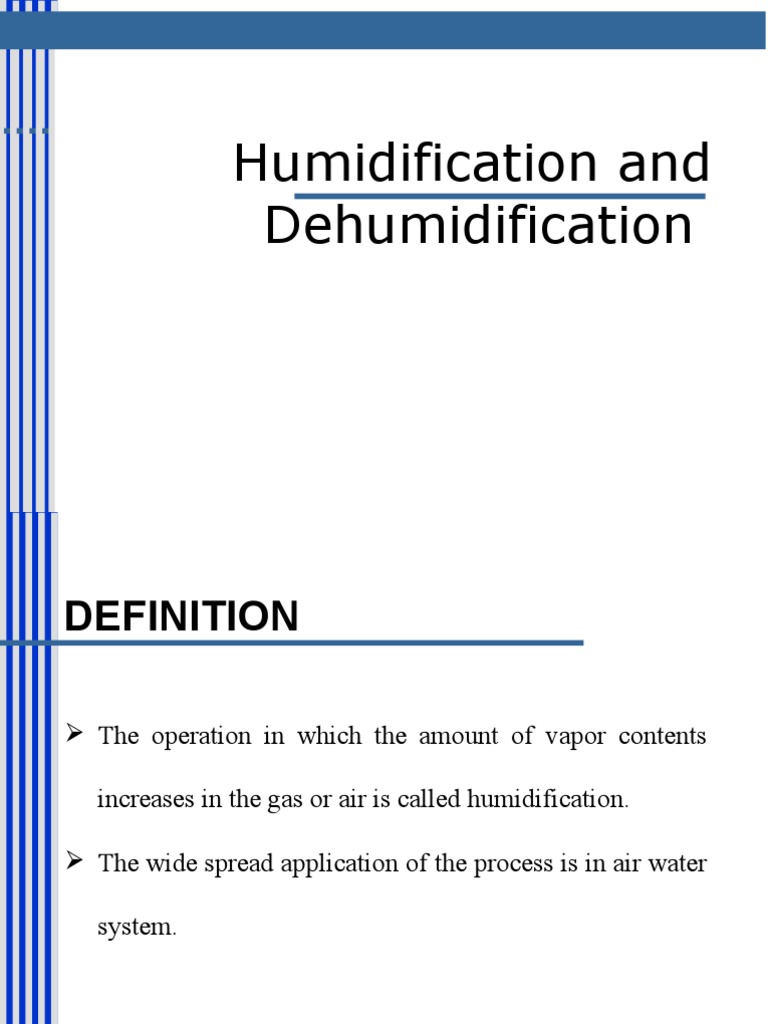 Lecture Humidification and Dehumidification | PDF | Relative Humidity ...