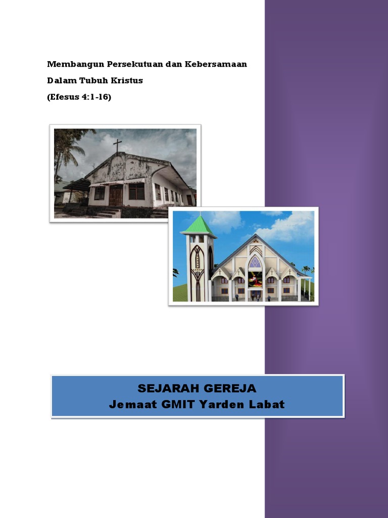 Sejarah Gereja Gmit Yarden Labat | PDF