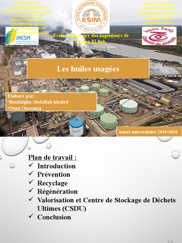 Huiles Usageés | PDF | Distillation | Déchets