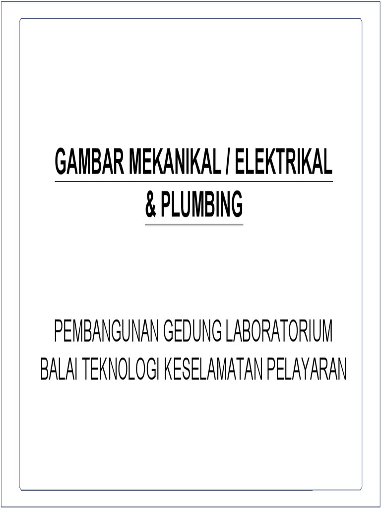 Gambar Me Plumbing Pemb. Ged. Lab. BTKP | PDF