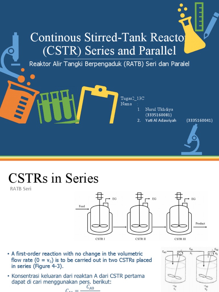 Continous Stirred-Tank Reactor (CSTR) Series and Parallel: Reaktor Alir ...