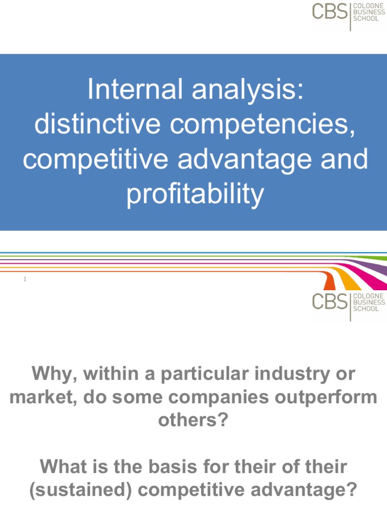 Internal Analysis | PDF | Competitive Advantage | Strategic Management