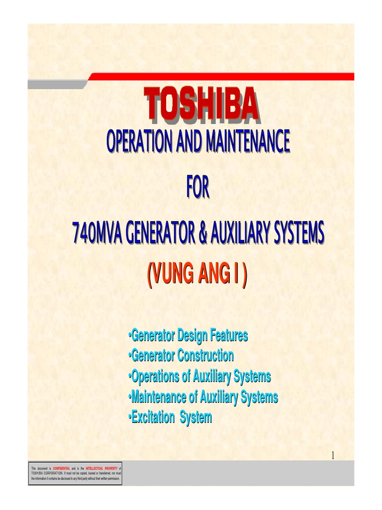 (Elec) Generator & Auxiliary Systems | PDF | Electric Generator ...