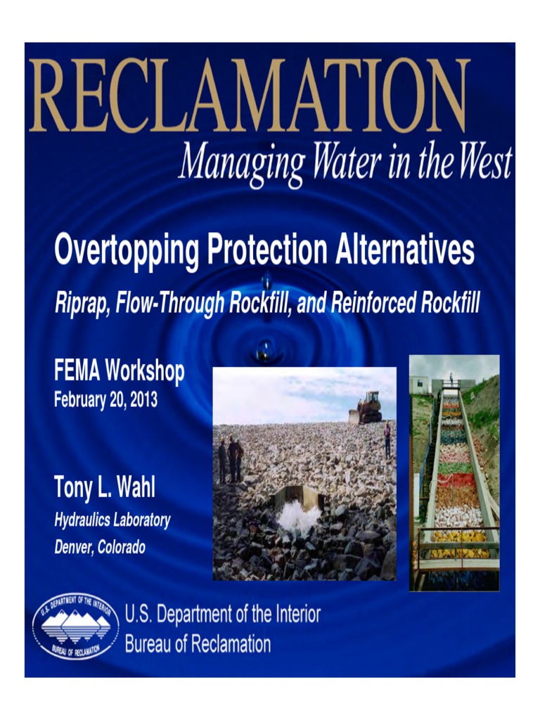 Riprap, Flow-Through Rockfill, and Reinforced Rockfill | PDF | Dam ...