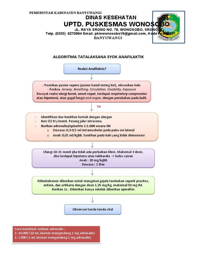 Algoritma Tatalaksana Syok Anafilaktik1 | PDF