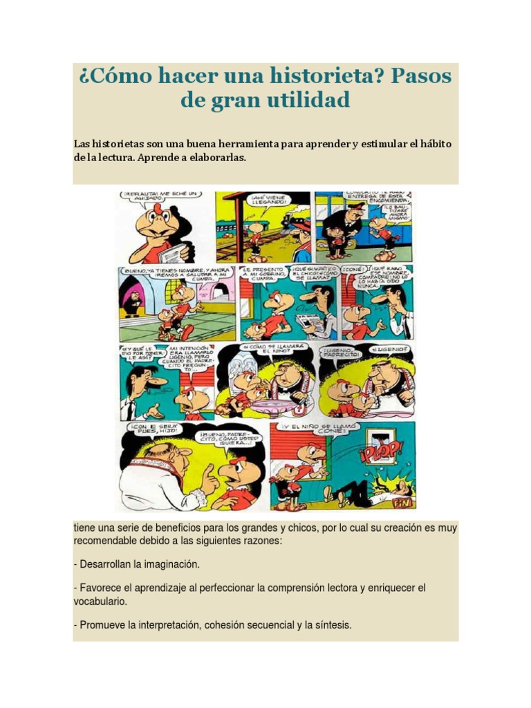 Cómo Hacer Una Historieta | PDF