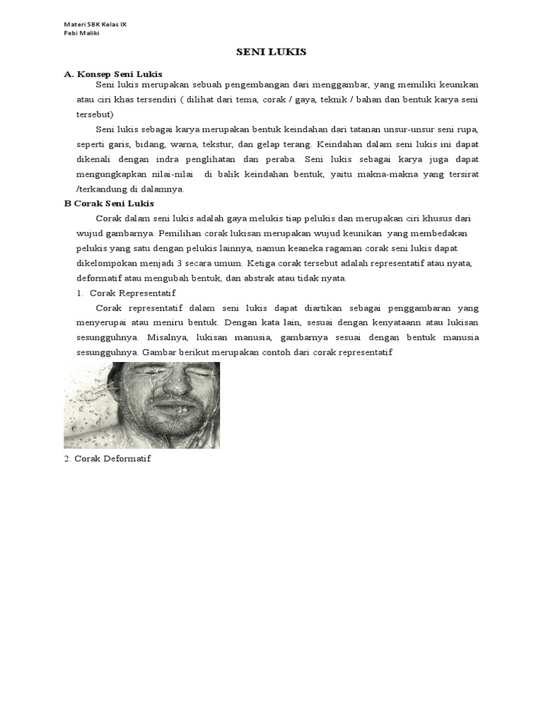 Bab1Materi SBK Kelas IX | PDF