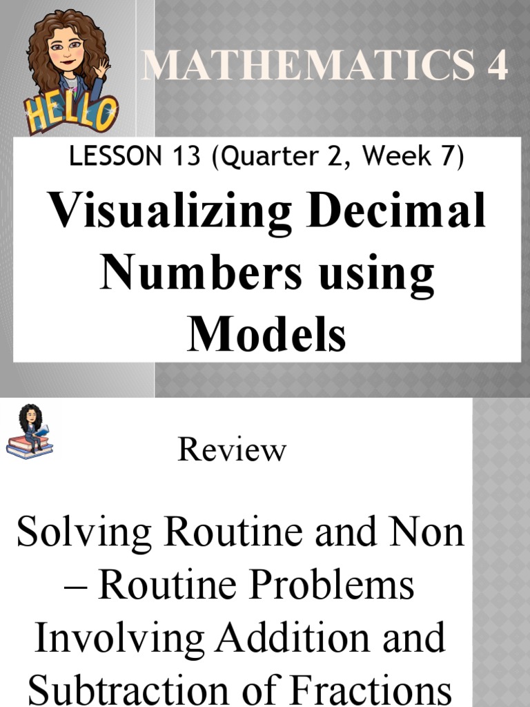 Feb 15, 2021 - Math 4 - Visualizing Decimal Numbers | PDF | Numbers | Decimal