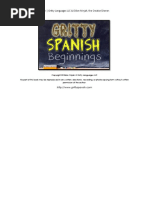 Spanish Learning Notes: Weeks 1-3 | PDF