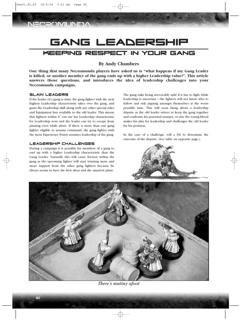 Gang Leadership: Keeping Respect in Your Gang | PDF | Leadership | Violence