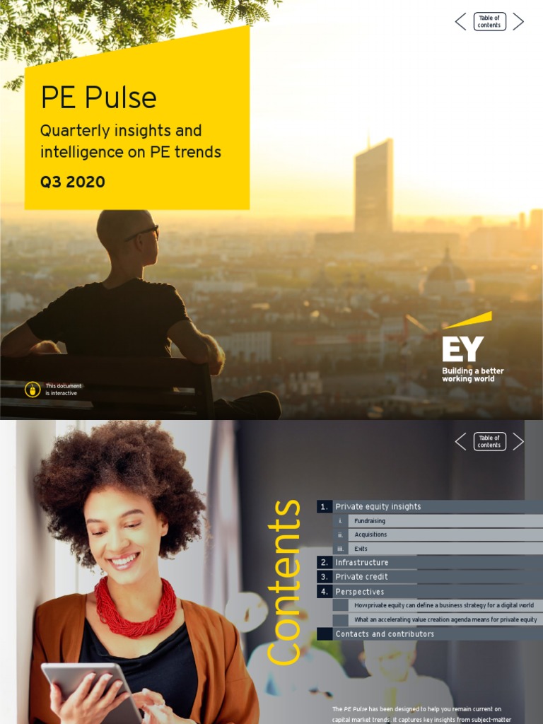 Ey Pe Pulse 2020 q3 Interactive | PDF | Private Equity | Mergers And ...