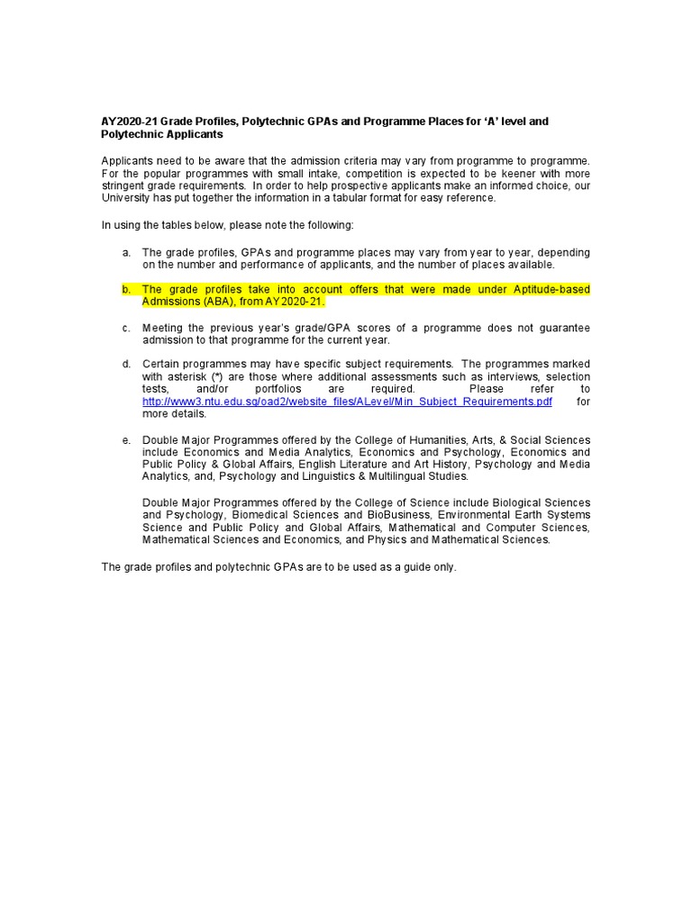 Ntu Igp | PDF | University And College Admission | Engineering