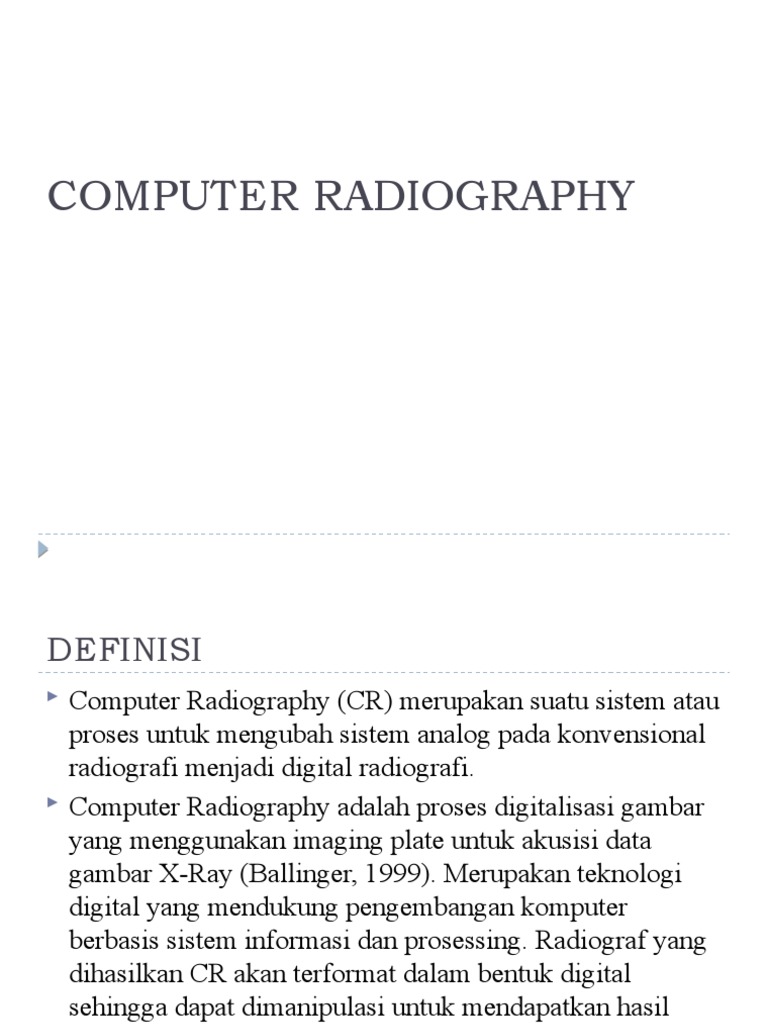 Computer Radiography | PDF