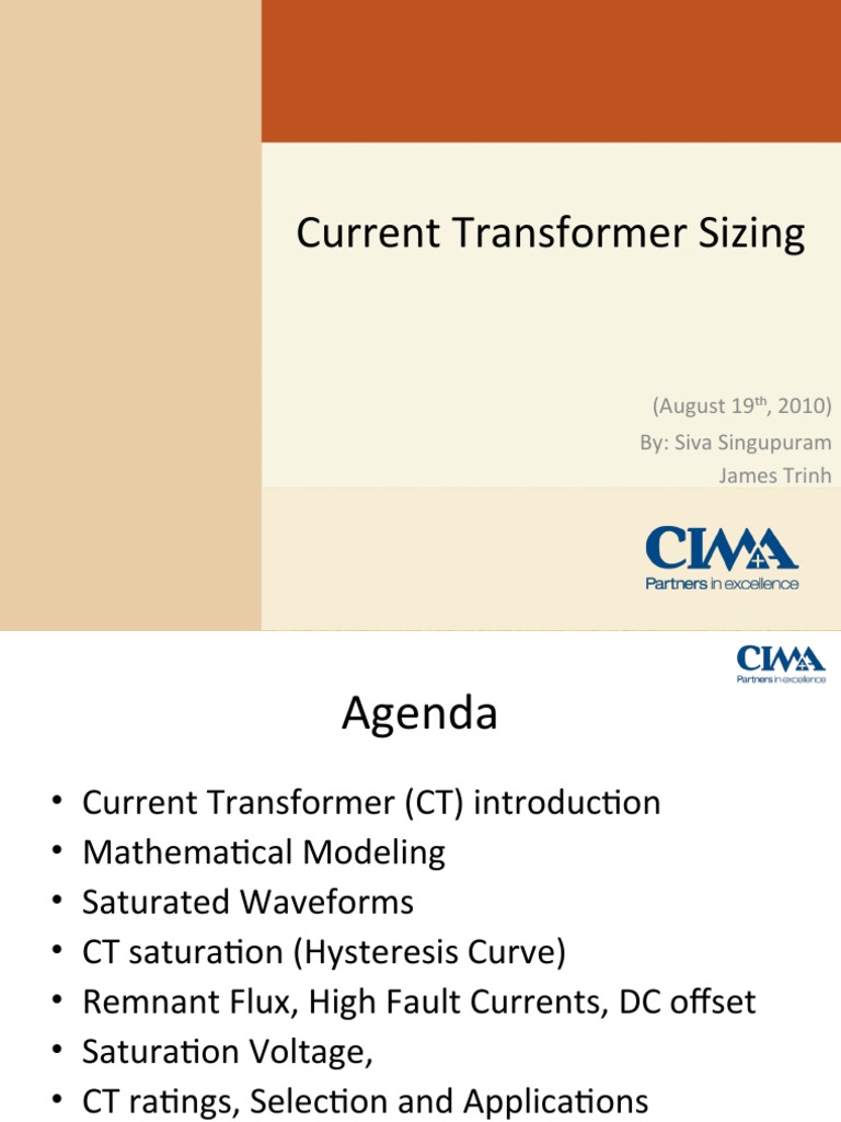 CT Sizing | PDF | Slope | Transformer