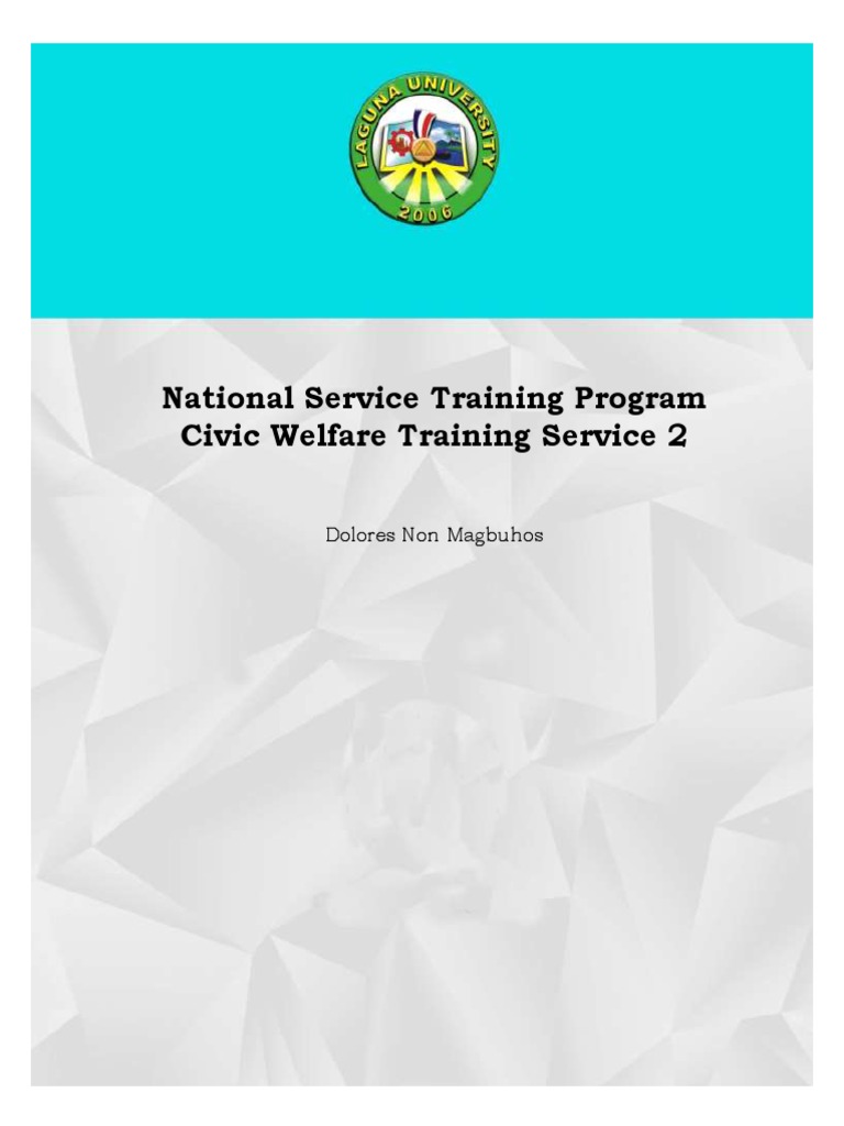 National Service Training Program Civic Welfare Training Service 2 ...