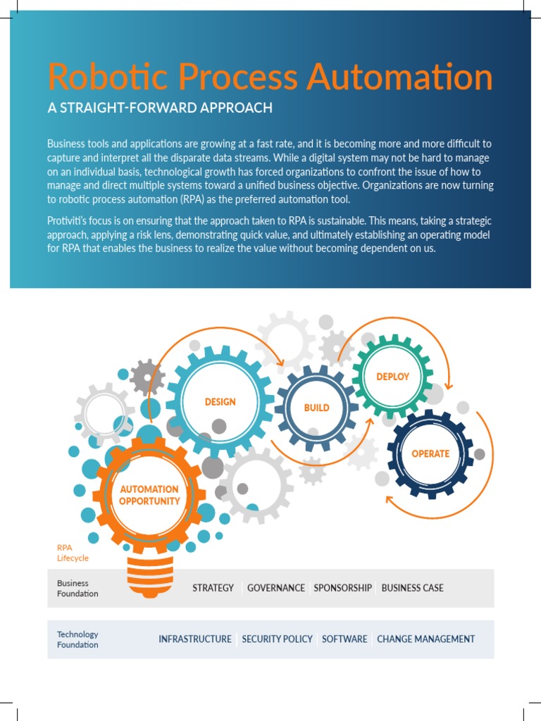 Robotic Process Automation: A Straight-Forward Approach | PDF | Change ...