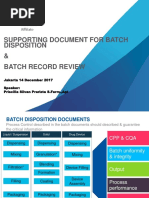 Batch Disposition | PDF | Verification And Validation | Specification (Technical Standard)