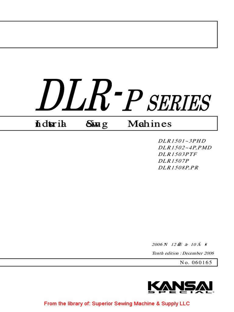 Parts List: Industrial Sewing Machines | PDF | Screw | Joining