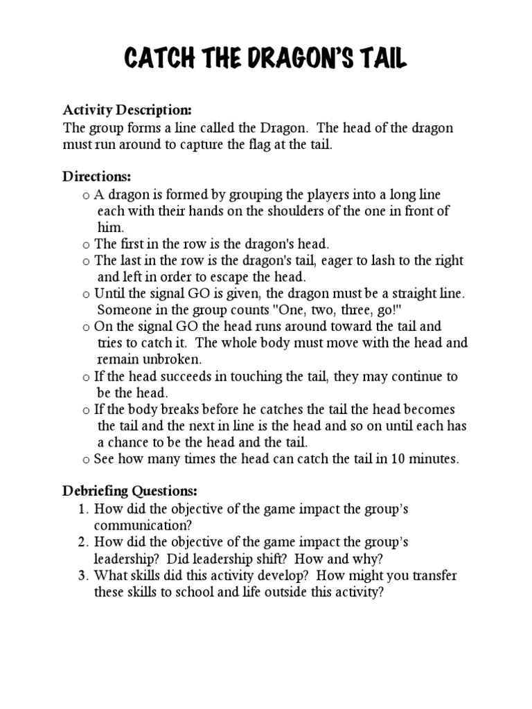 Catch The Dragons Tail | PDF
