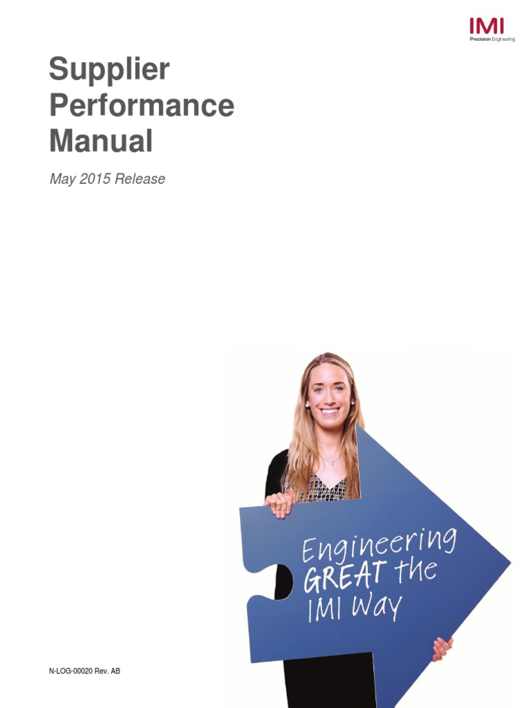 Supplier Performance Manual: May 2015 Release | PDF | Accuracy And ...