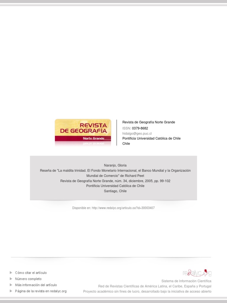 Richard Peet La Maldita Trinidad | PDF | Sistema Bretton Woods | Fondo ...
