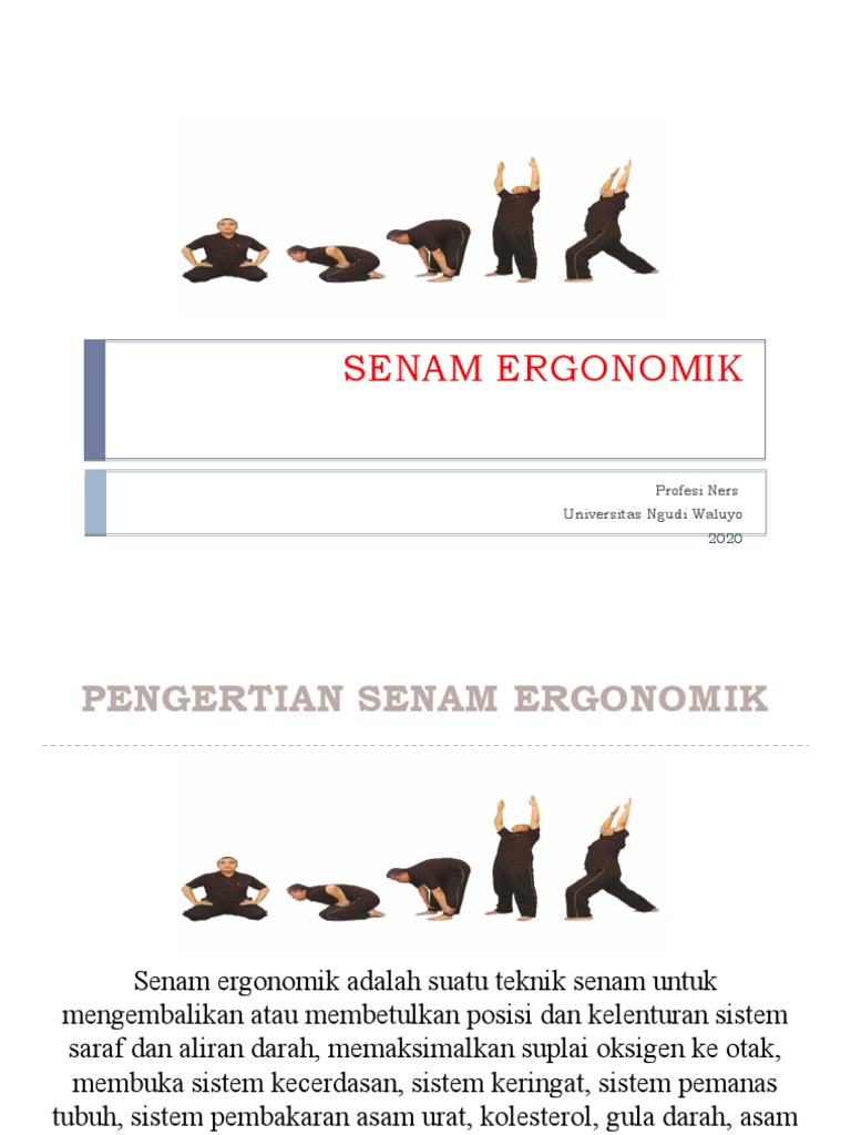 Lembar Balik Senam Ergonomik | PDF