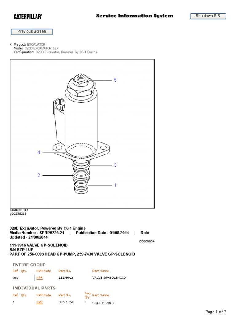 Part Book 320D BZP | PDF | Electrical Connector | Ac Power Plugs And ...
