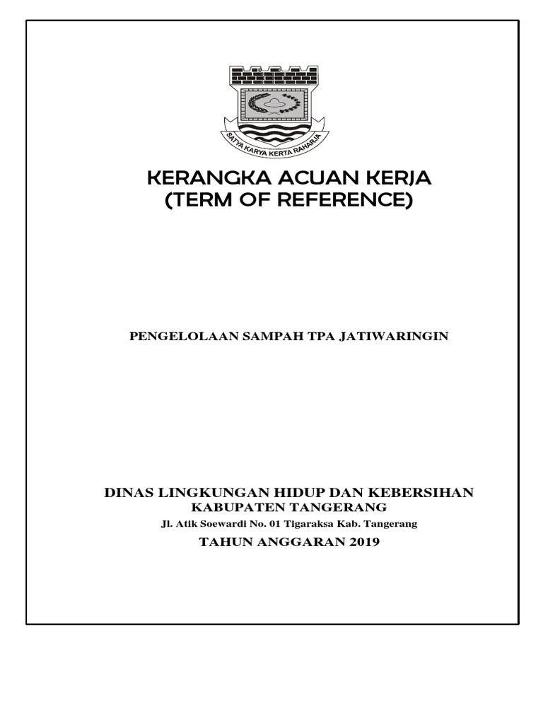 KAK Pengelolaan Sampah TPA | PDF