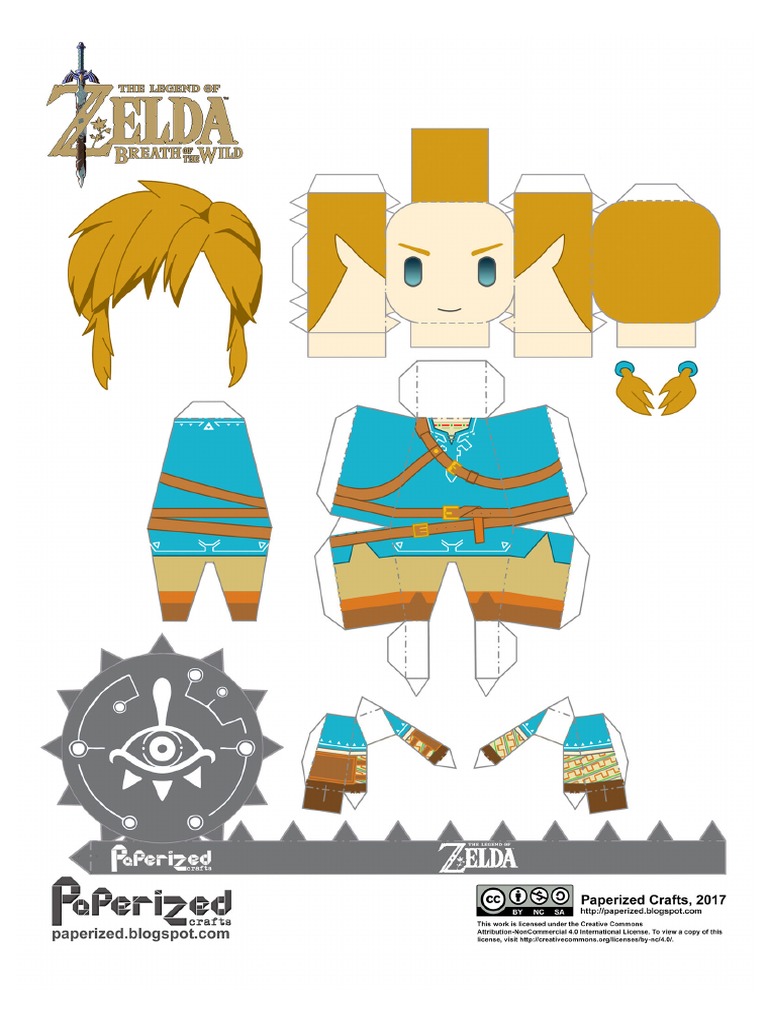 The Legend of Zelda - Breath of The Wild - Link Papercraft | PDF