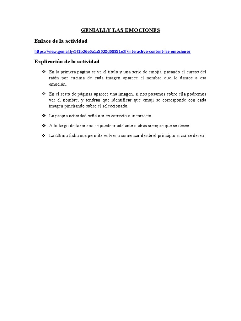 Genially Las Emociones | PDF