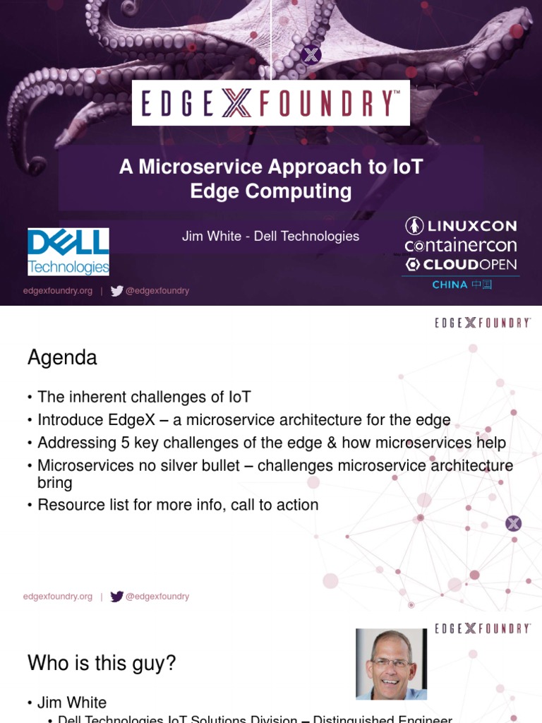 EdgeX Foundry A Microservice Approach To IoT Edge Computing Jim White ...