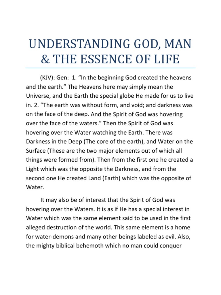 Understanding God and Man | PDF | Good And Evil | Eucharist