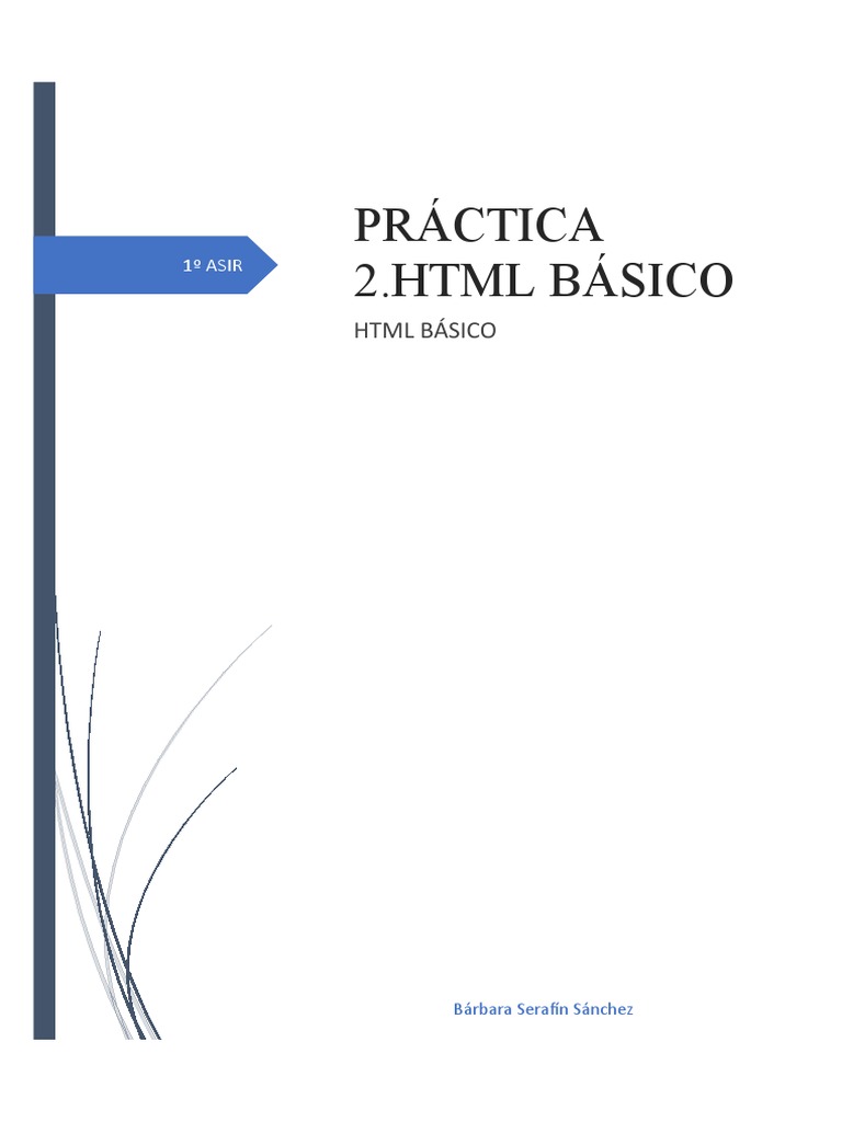 Introducción a los elementos básicos de HTML | PDF | HTML | Página web