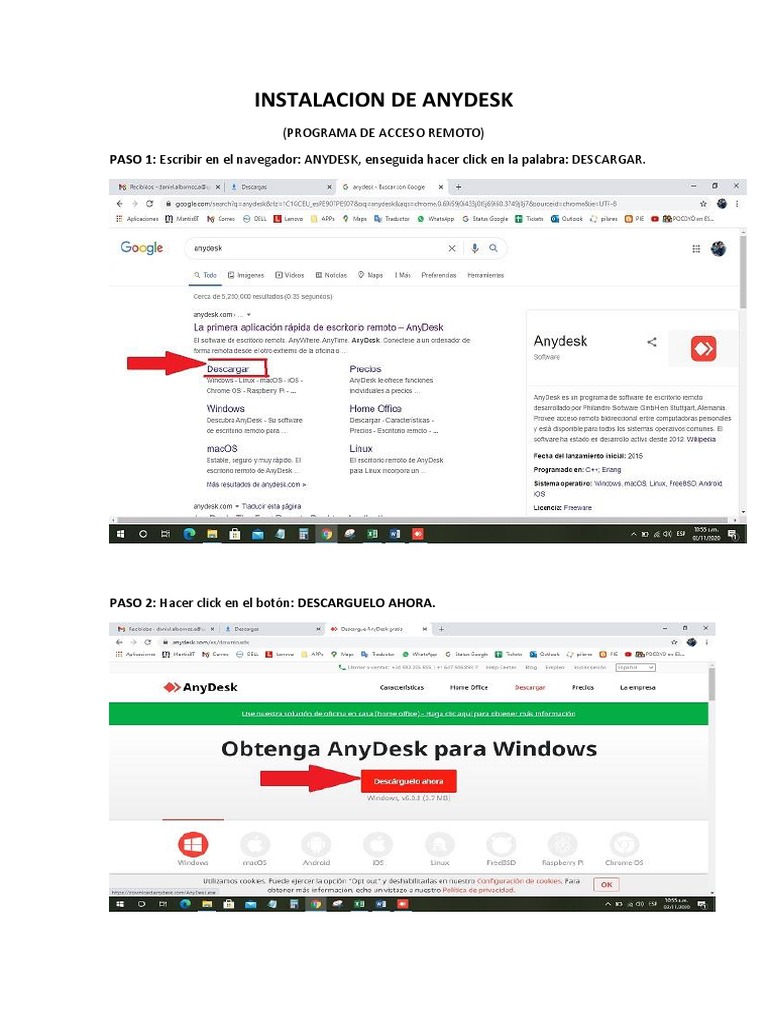 Manual Anydesk | PDF