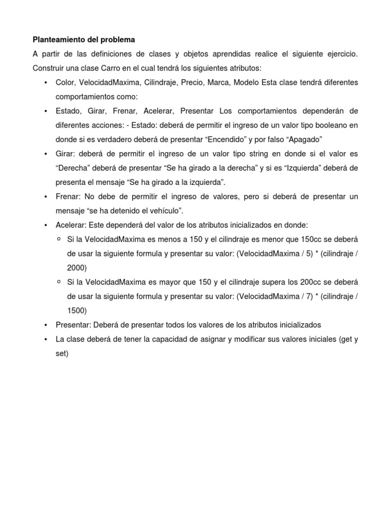 Ejercicio de POO Utilizando Python - Ingeniería de Software - UNEMI | PDF