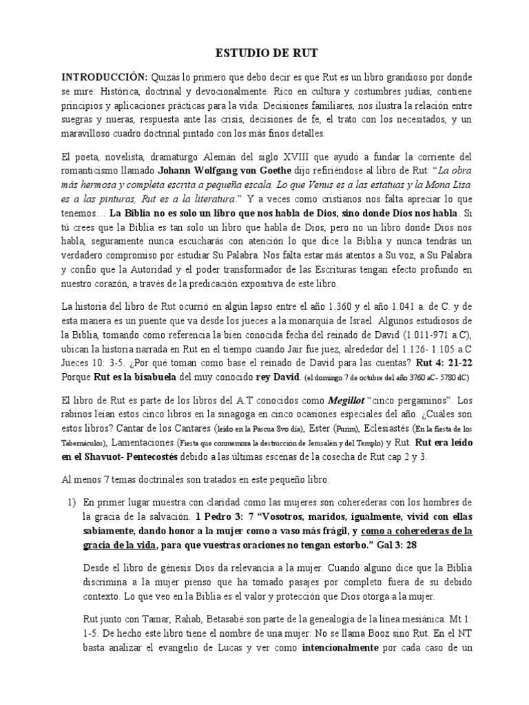 Introducción Al Libro de Rut y Toma de Decisiones en Medio de La Crisis ...