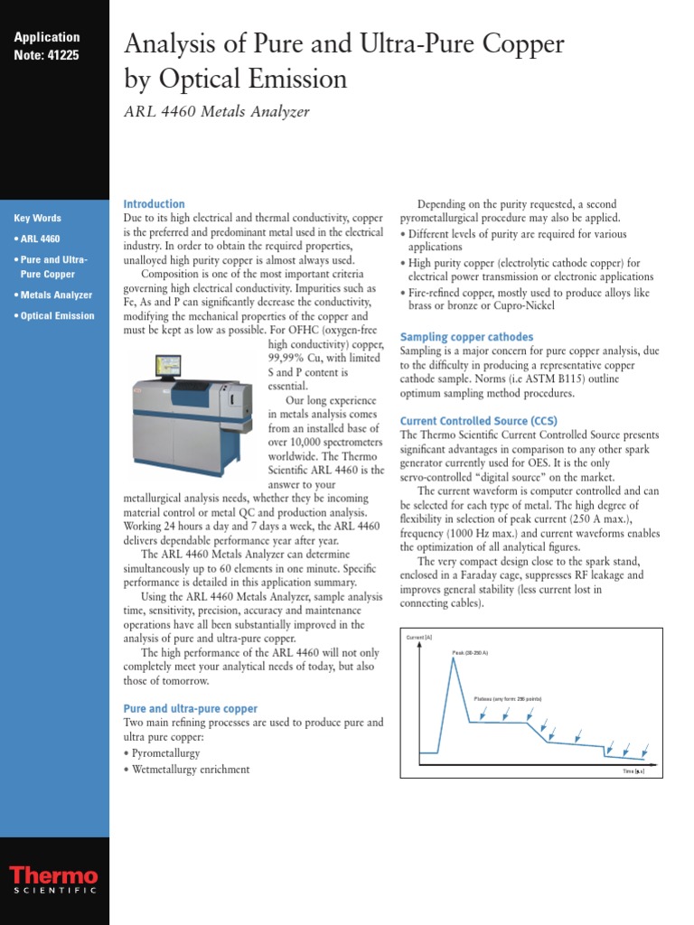 Ultra Pure Cu Application | PDF | Copper | Electrical Resistivity And ...