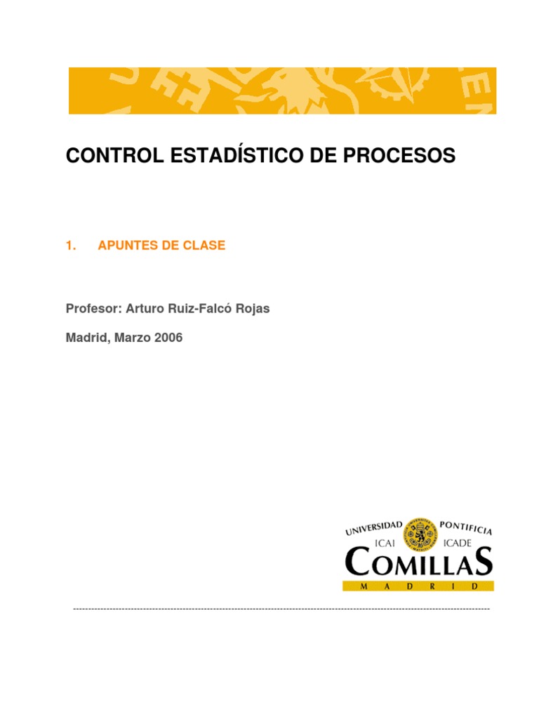 Control Procesos | PDF | Estimador | Muestreo (Estadísticas)
