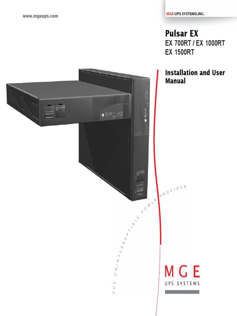 Pulsar EX: EX 700RT / EX 1000RT EX 1500RT | PDF | Electromagnetic ...