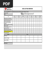 Check List Maquina Termofusion | PDF | Máquinas | Ingeniería mecánica
