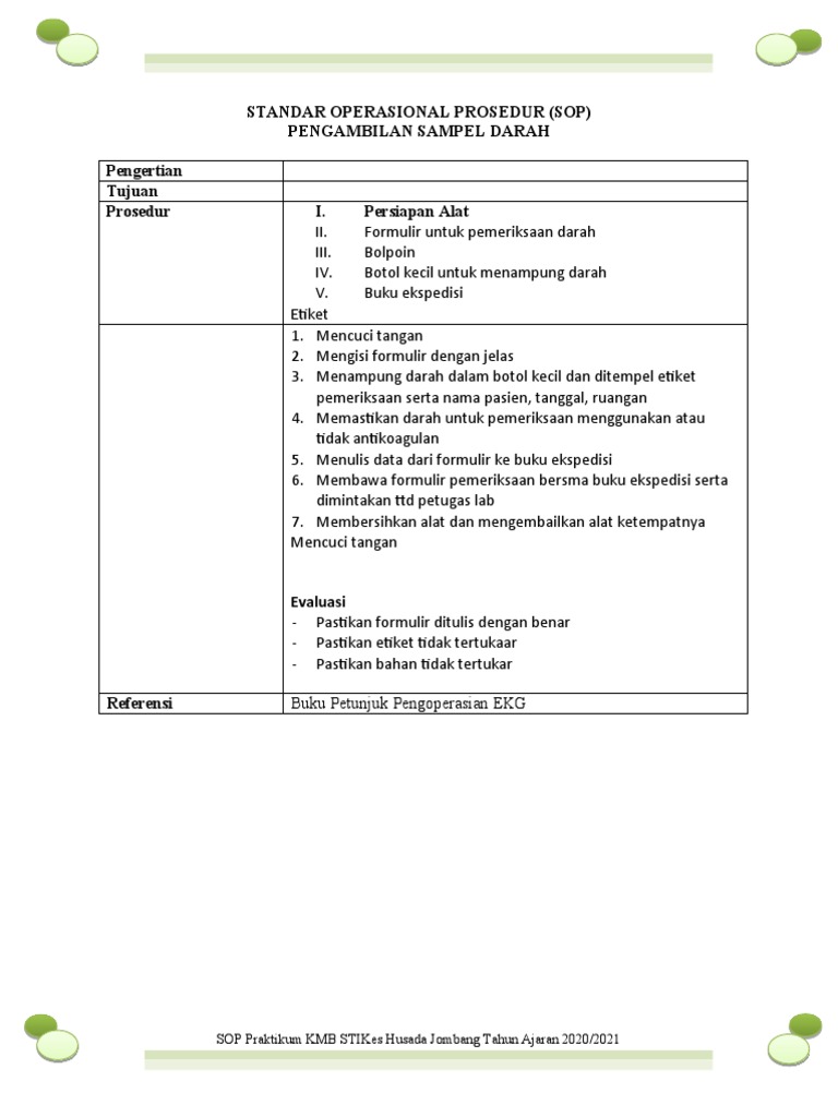 Sop Praktikum KMB Ekg, Infus, & Iv | PDF