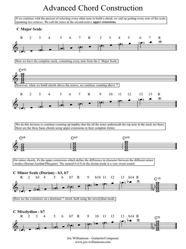 Advanced Chord Construction | PDF | Mode (Music) | Melody