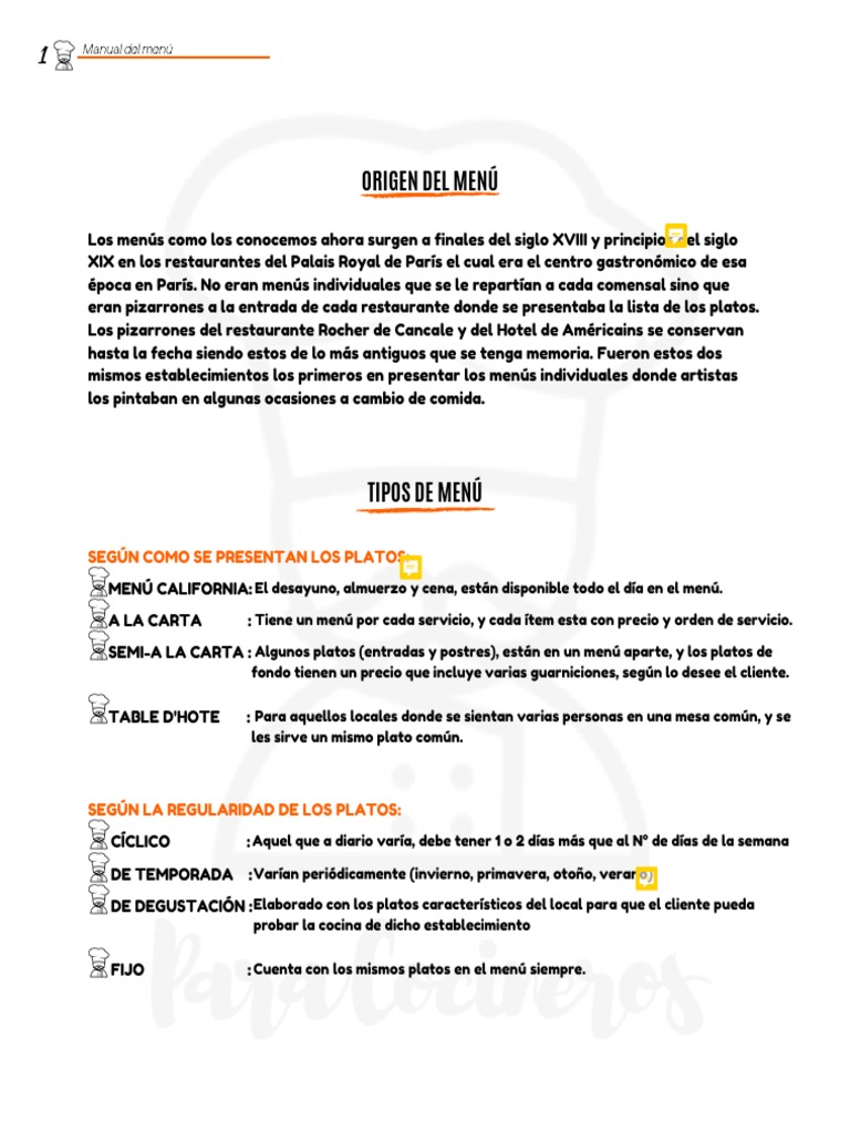 Guía para Crear Menús Efectivos | PDF | Carne | filete