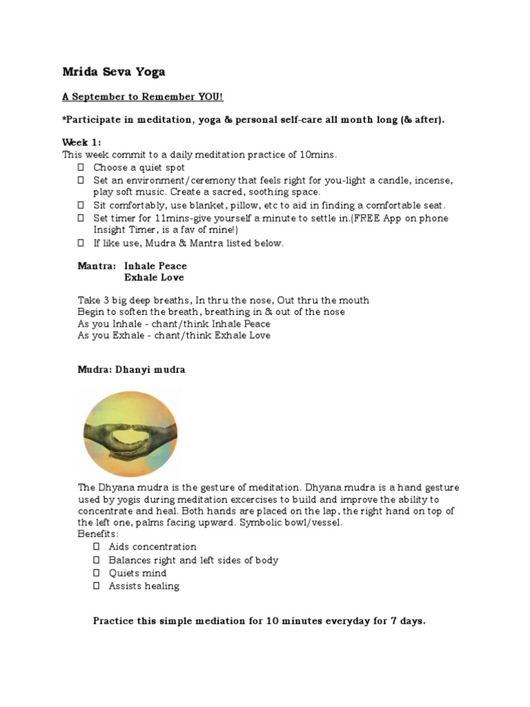 September To Remember You | PDF | Mantra | Meditation